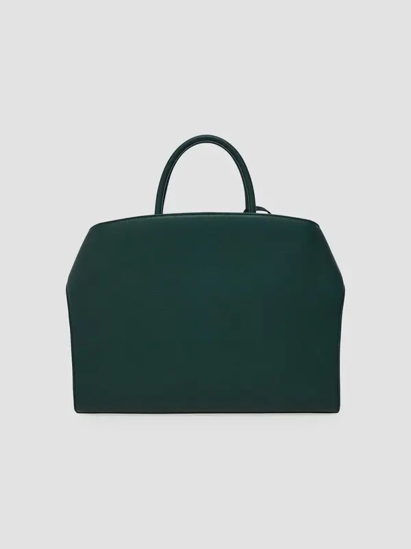 FERRAGAMO Hug Hammered Leather Tote