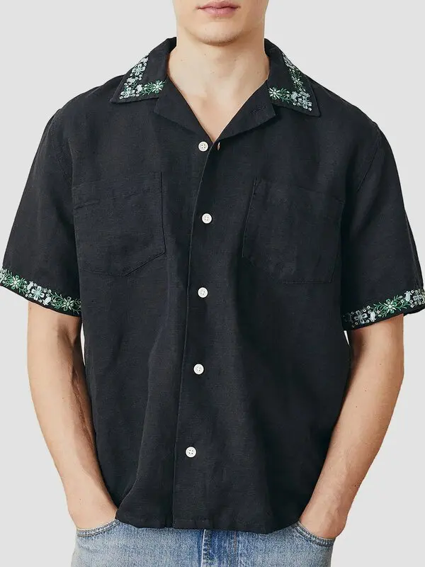 CORRIDOR Harmony Embroidered Short-sleeve Shirt