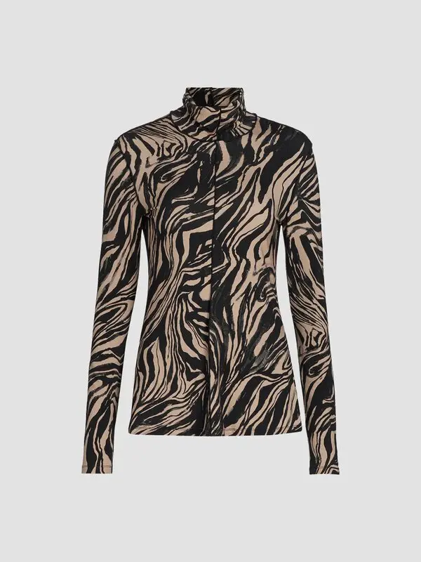 Proenza Schouler White Label Audrey Marble Jersey Top