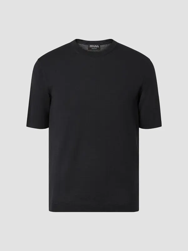 Zegna 15milmil15 Wool T-shirt - Black