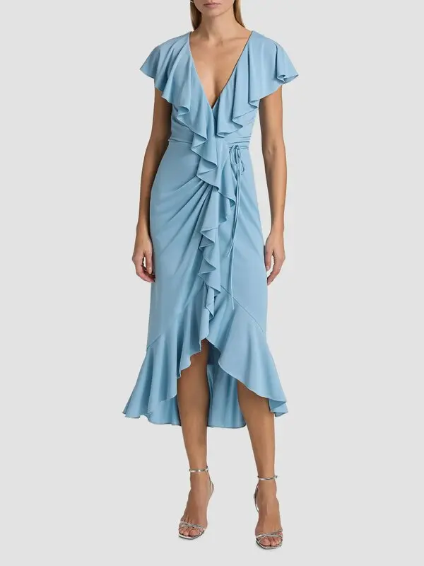 Cinq À Sept Malak Ruffle Wrap Dress