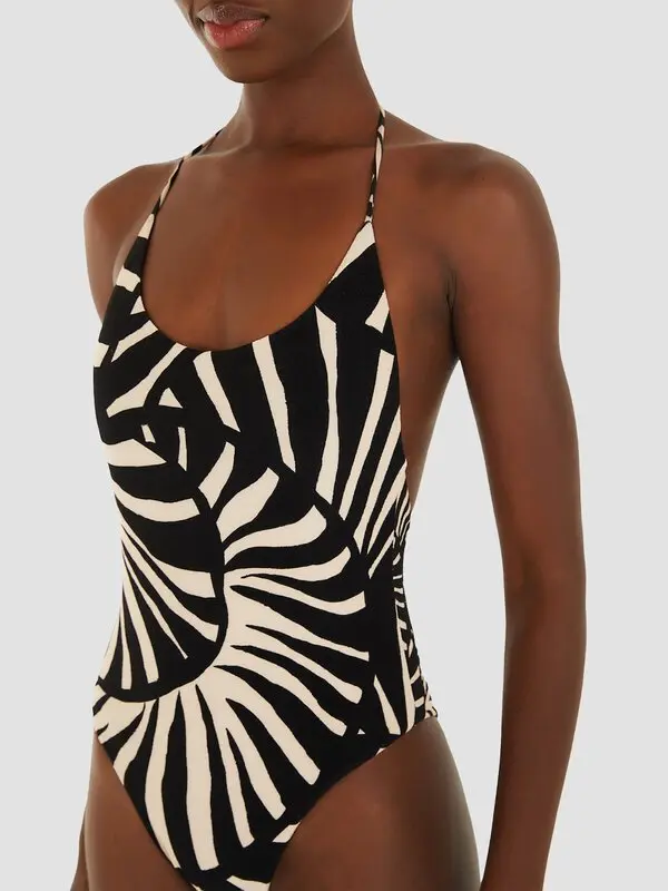 Farm Rio Zebra Print One-piece Swimsuit
