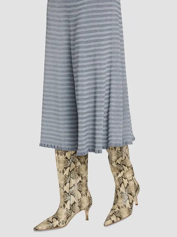 Proenza Schouler White Label Stina Geo Stripe Midi-skirt