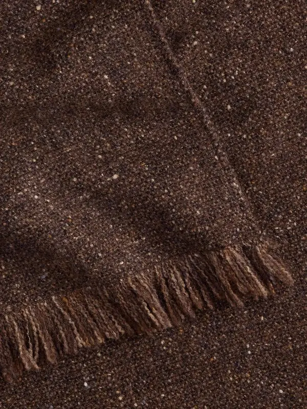 Ralph Lauren Wool-blend Donegal Tweed Fringe Scarf