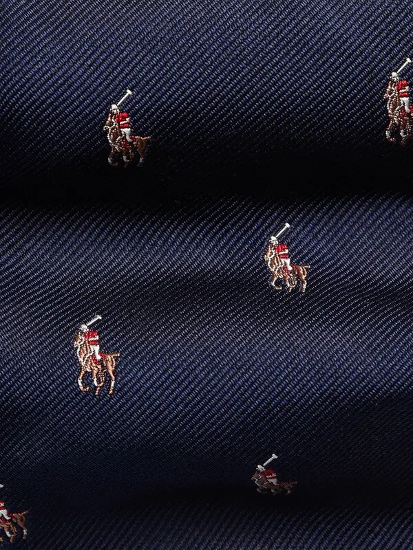Polo Ralph Lauren Pony Logo Silk Tie - Navy