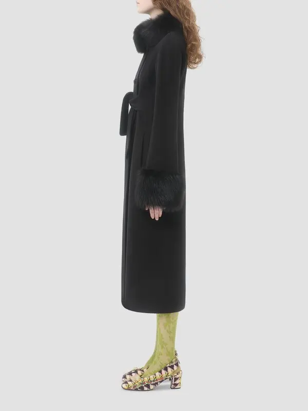 Valentino Garavani Compact Drap Coat - Black