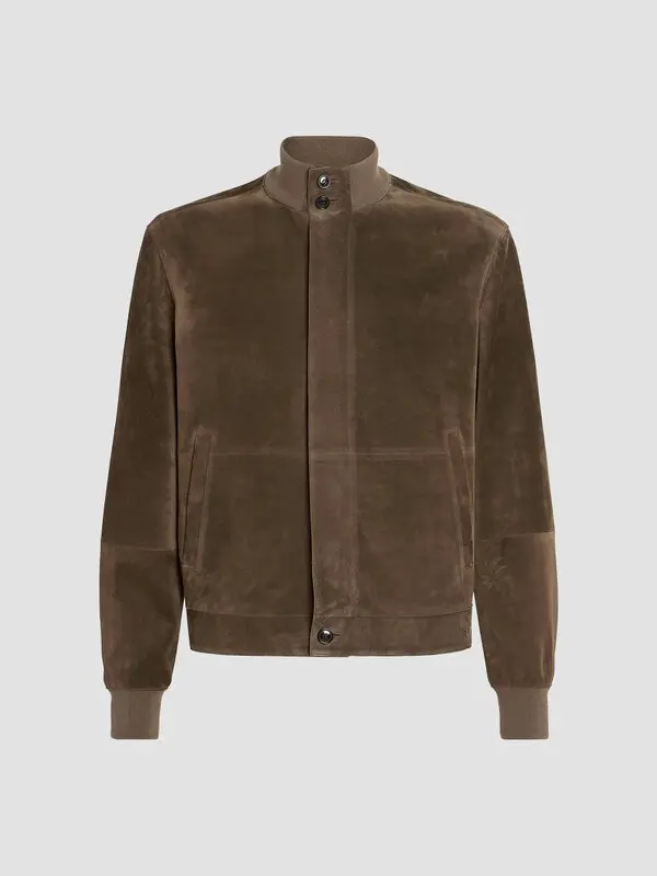 Zegna Leather Blouson Jacket