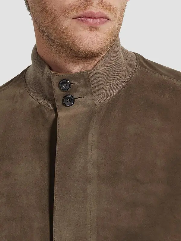 Zegna Leather Blouson Jacket