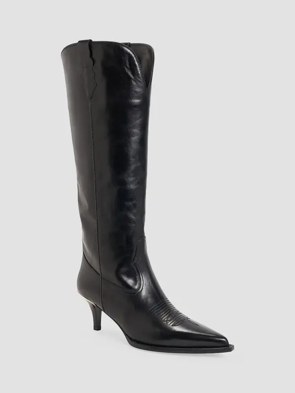 Partlow Tania 60mm Leather Knee-high Boots - Nero