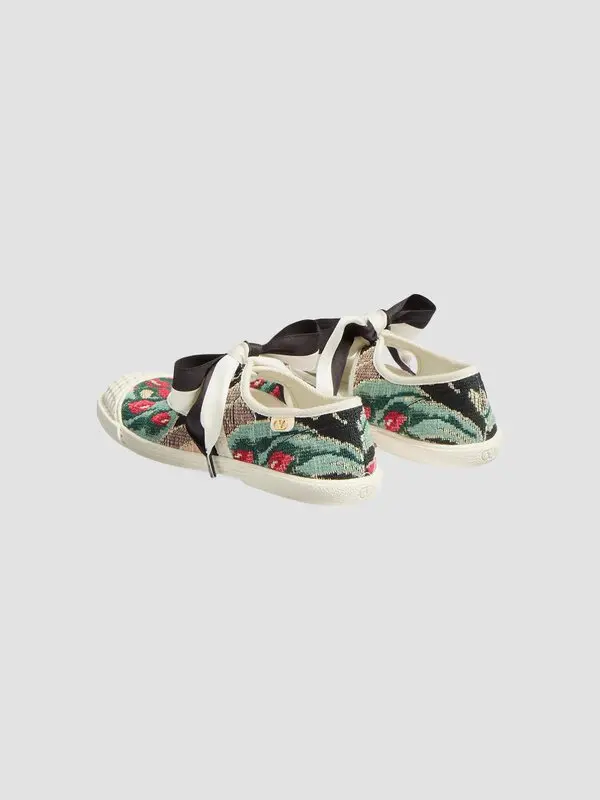 Valentino Garavani Ballerina Bay Bay Sneakers In Jacquard Fabric