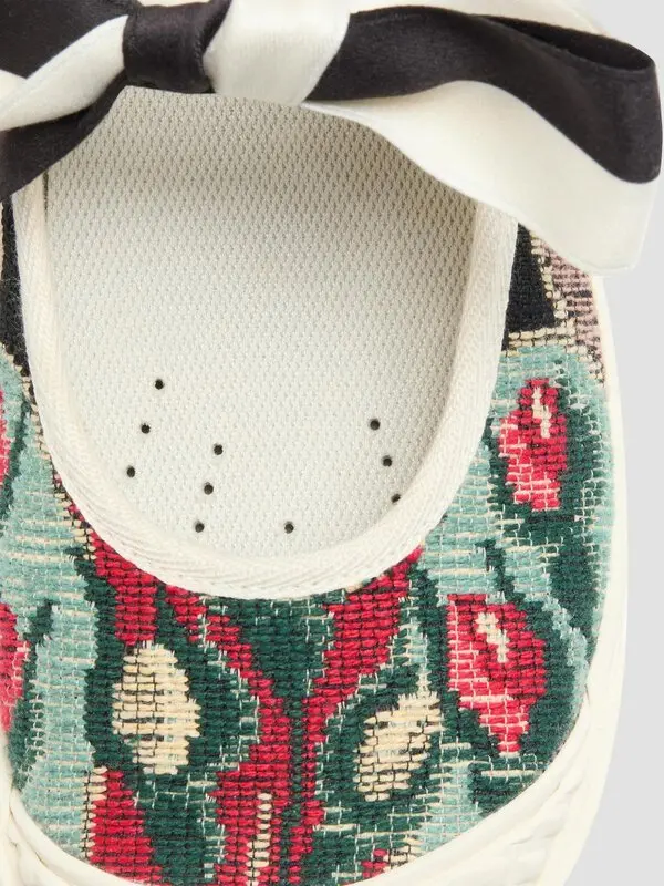 Valentino Garavani Ballerina Bay Bay Sneakers In Jacquard Fabric