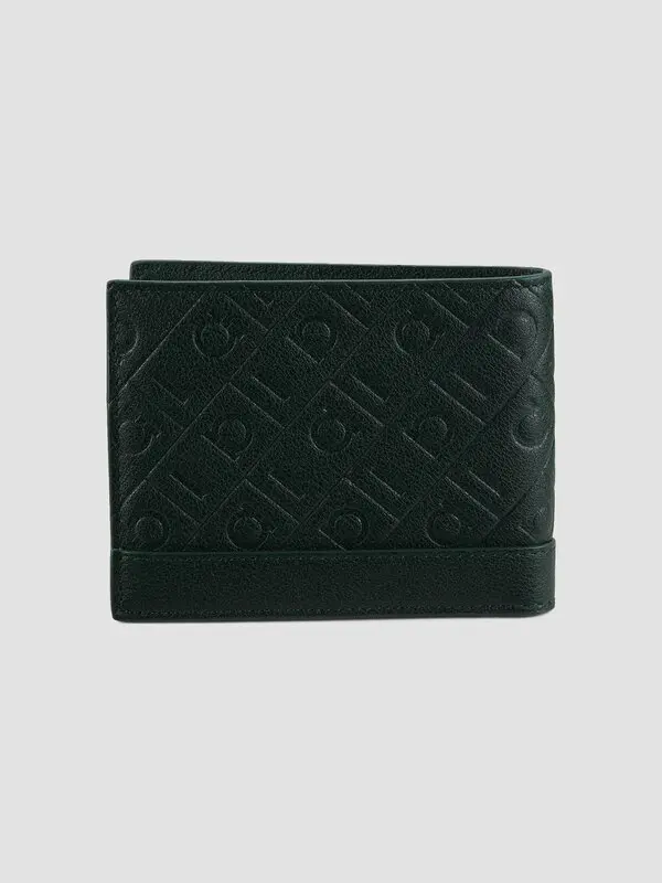 FERRAGAMO Md Embossed Gancio Bi-fold Wallet