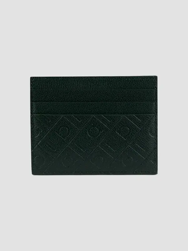 FERRAGAMO Md Embossed Gancio Card Holder