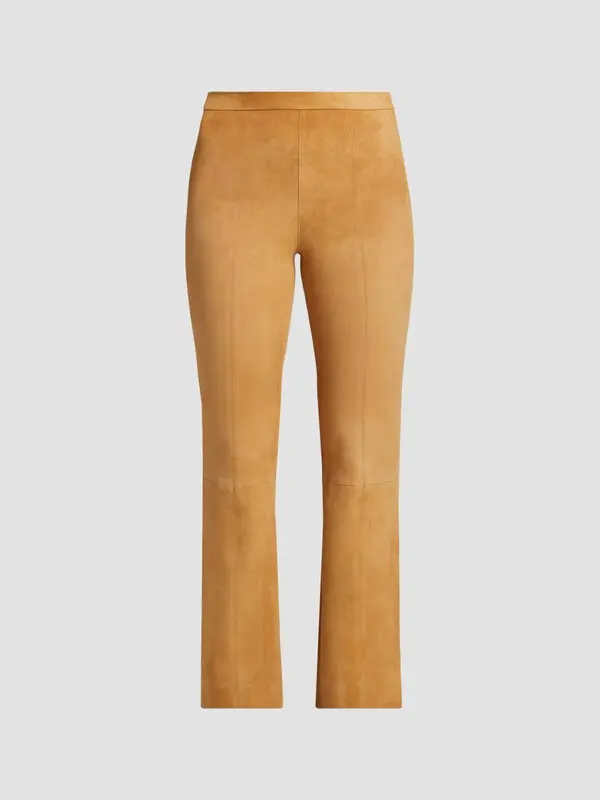 Sprwmn Ankle Flare Suede Pants