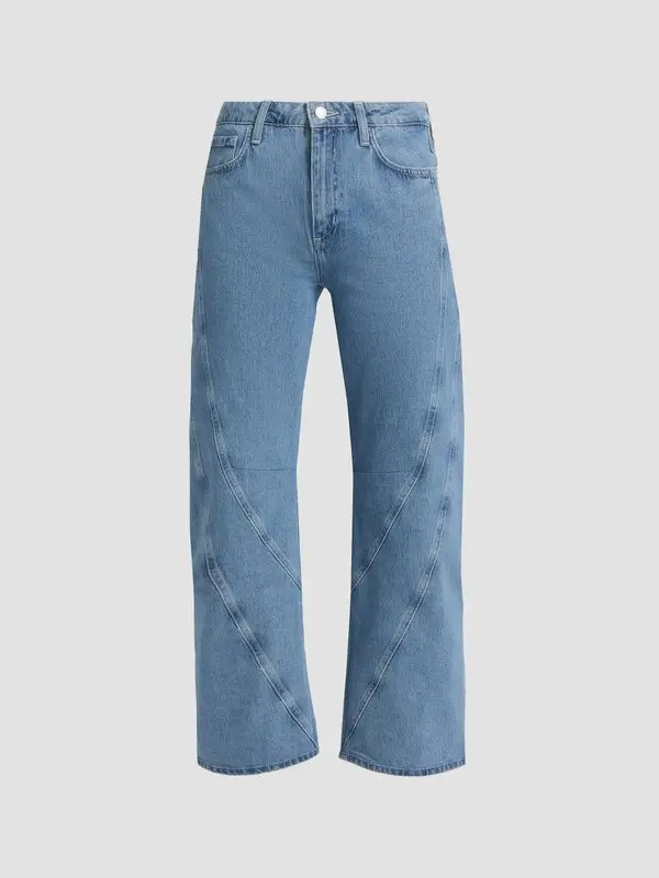 L'Agence Frasier Ultra High-rise Barrel-leg Crop Jeans - Grantly