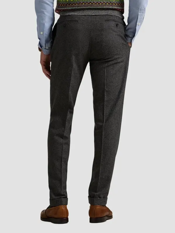 Polo Ralph Lauren Pleated Wool Flannel Trousers