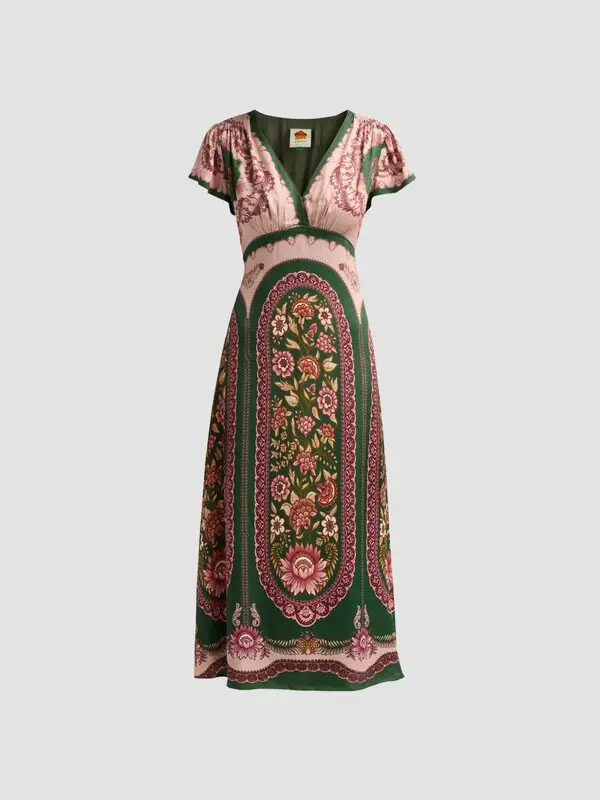 Farm Rio Daniela Floral Maxi Dress