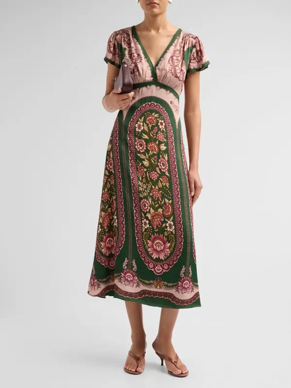 Farm Rio Daniela Floral Maxi Dress