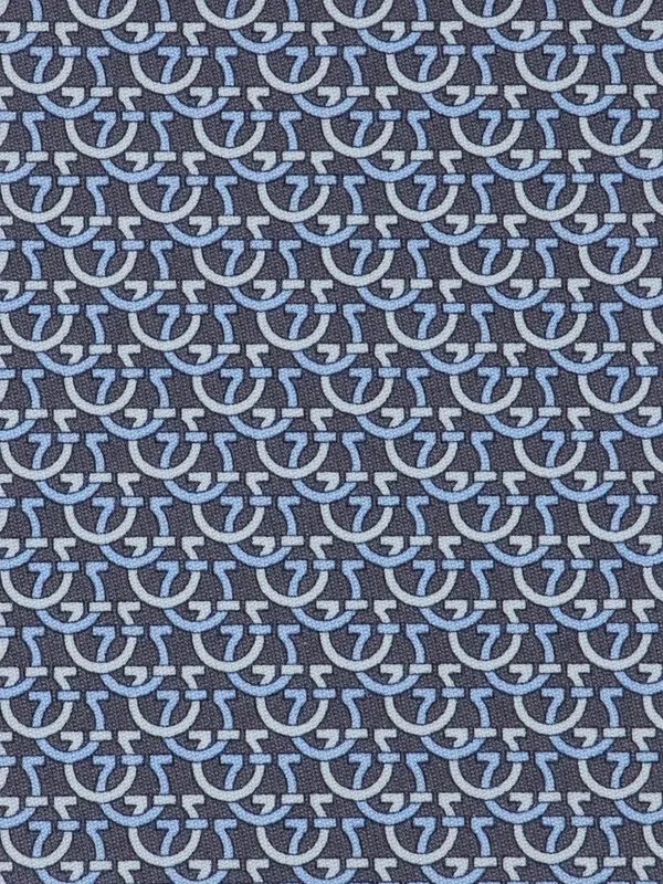 FERRAGAMO Cerchio Silk Tie - Grigio