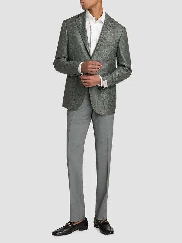 Corneliani Textured Wool-linen Sport Coat