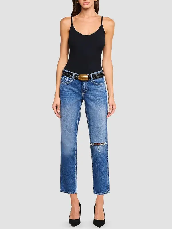 L'Agence Nevia Low-rise Slouch Straight Jeans