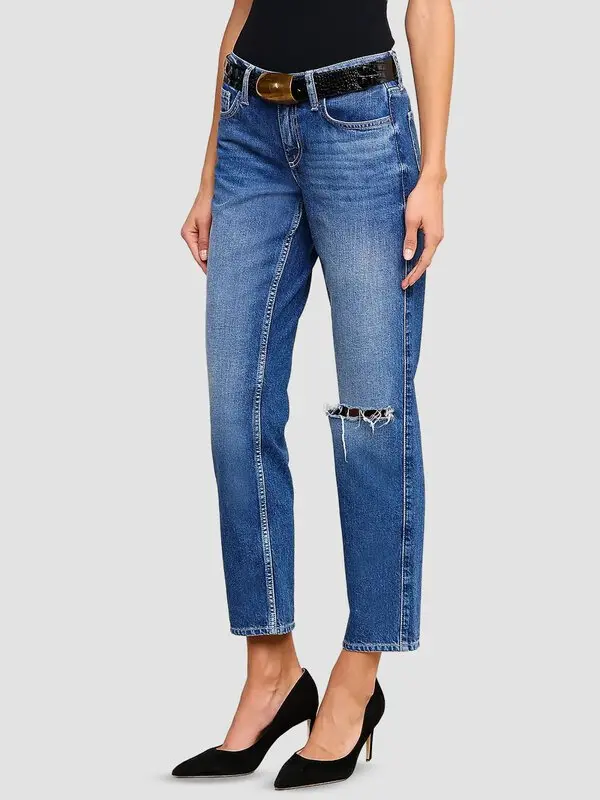 L'Agence Nevia Low-rise Slouch Straight Jeans