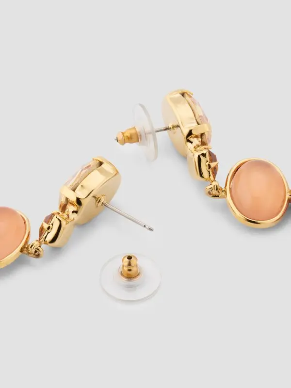 JENNIFER BEHR Adrielle 18k-gold-plated & Mixed-media Shell Drop Earrings