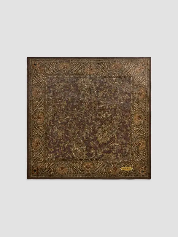 Ralph Lauren Paisley Silk-blend Square Scarf