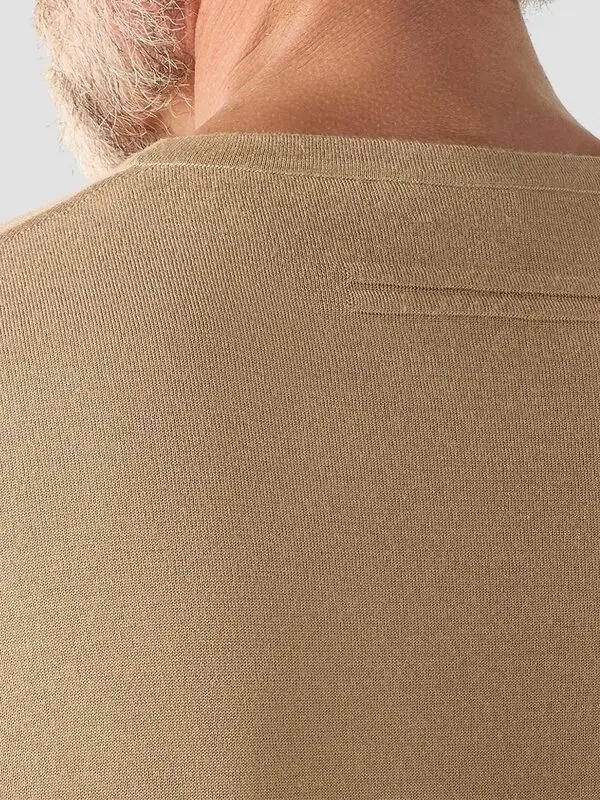 Zegna Cashseta Crewneck Sweater - Beige