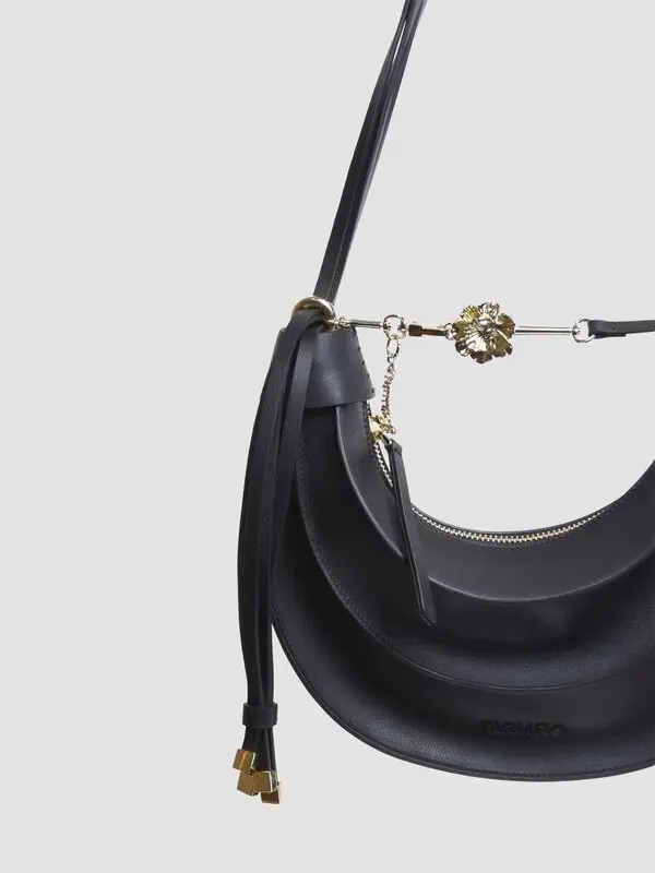Farm Rio Leather Banana Shoulder Bag