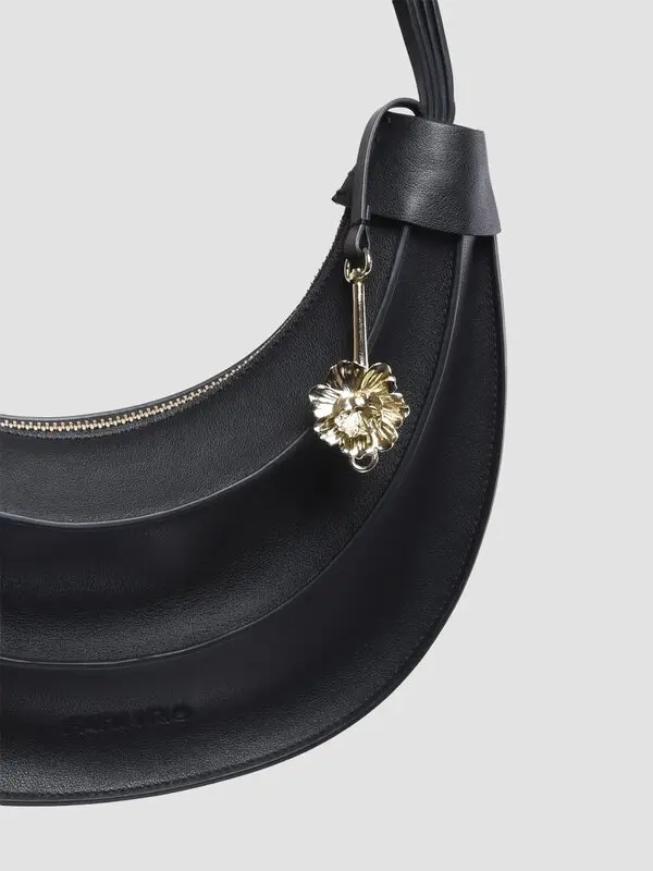 Farm Rio Leather Banana Shoulder Bag