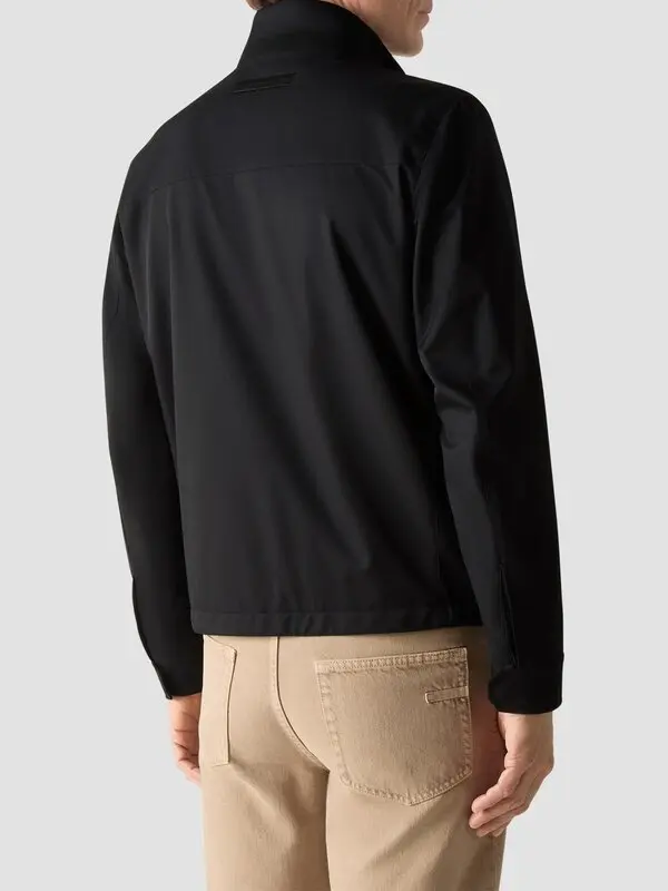 Zegna Microfiber Motorin 100cc Blouson Jacket - Black