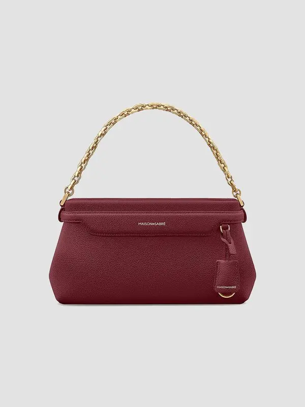 MAISON DE SABRE The Palais Soirée Top Handle Bag - Plum Red