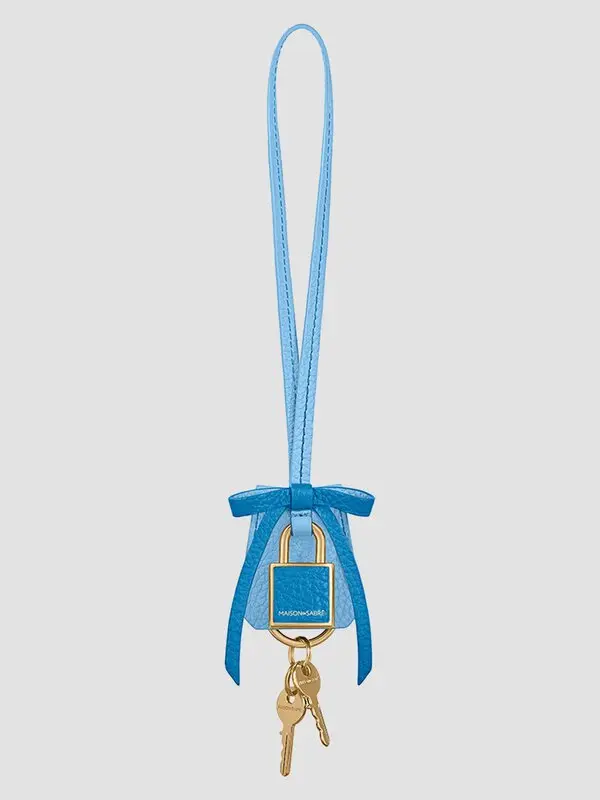 MAISON DE SABRE The Bow Padlock Charm - Sky Lapis