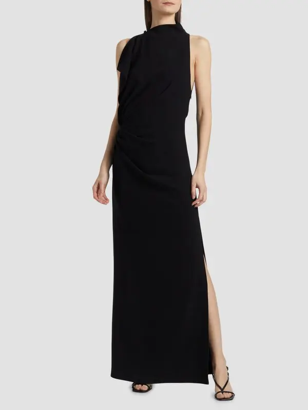 Proenza Schouler Devyn Crêpe Drape Maxi Dress