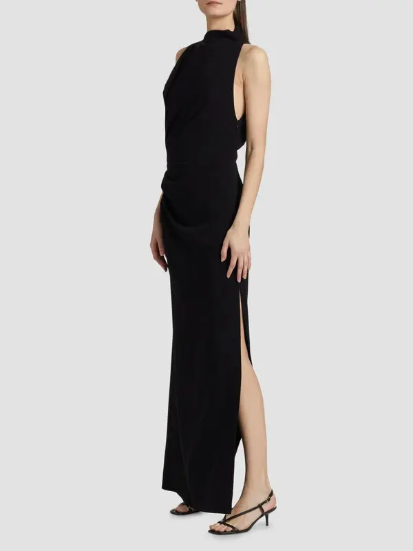 Proenza Schouler Devyn Crêpe Drape Maxi Dress