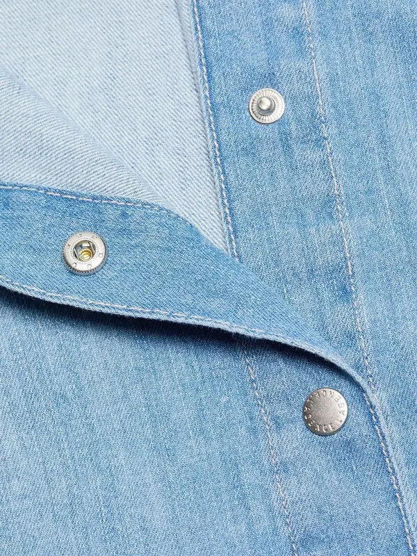 L'Agence Jorah Cotton Denim Relaxed-fit Shirt