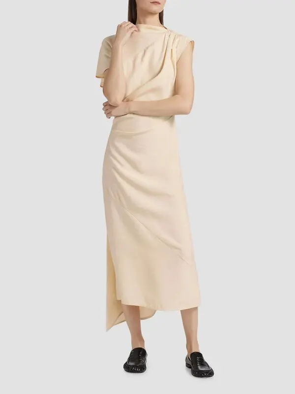 Proenza Schouler Hallie Draped Midi-dress