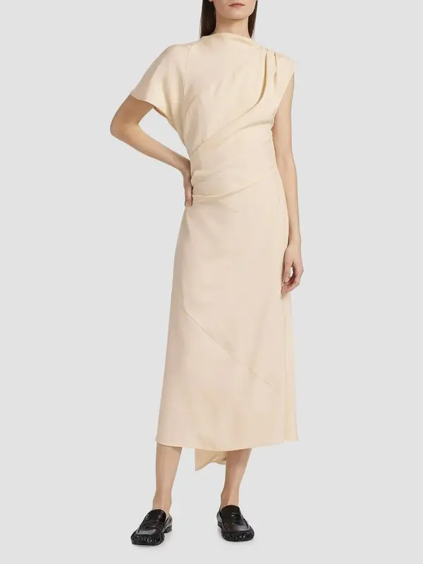 Proenza Schouler Hallie Draped Midi-dress