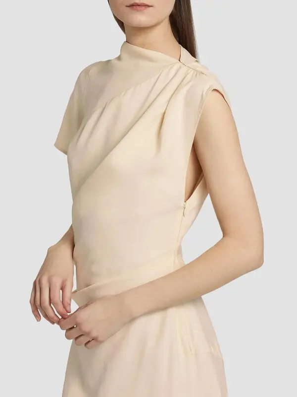 Proenza Schouler Hallie Draped Midi-dress
