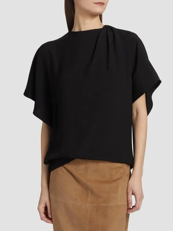 Proenza Schouler Etta Oversized Layered Top - Black