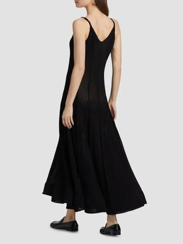 Proenza Schouler Tavia Fringe Knit Maxi Dress