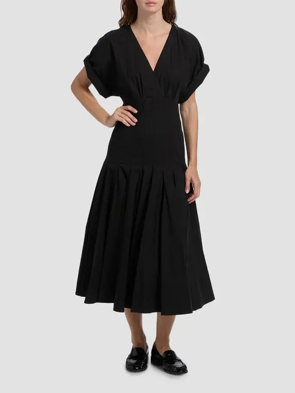 Proenza Schouler Ciara Poplin Midi-dress