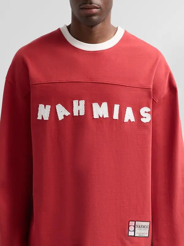 NAHMIAS Daydreaming Varsity Logo Long-sleeve Shirt