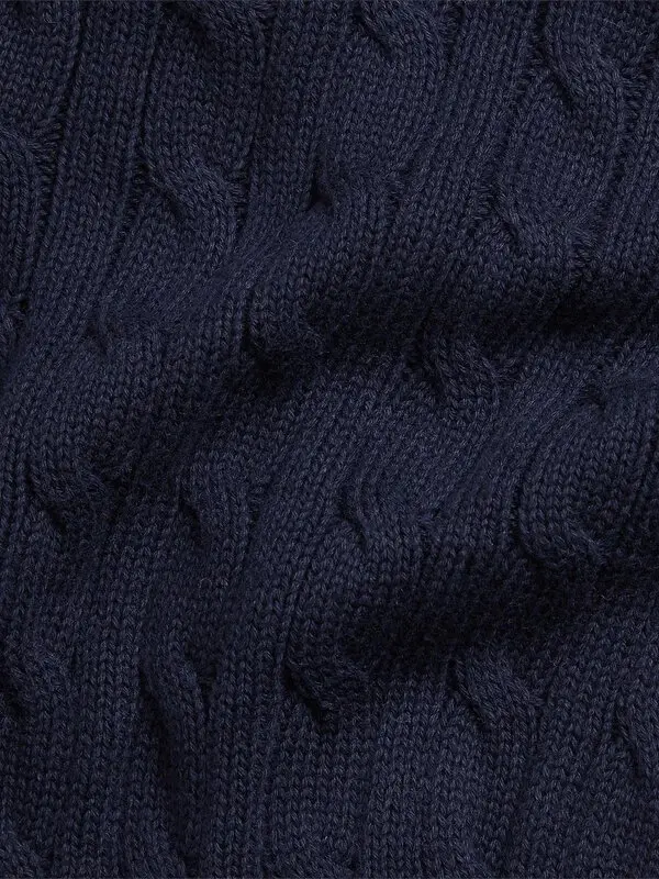 Polo Ralph Lauren Baby's Cable-knit Cotton Cardigan - Navy
