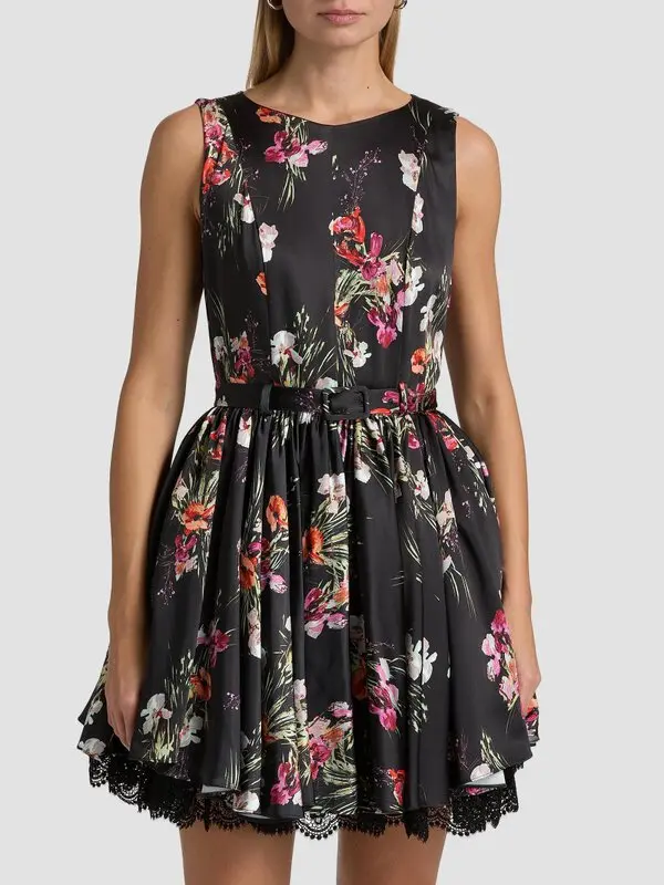 Cinq À Sept Caelia Iris Bouquet Minidress