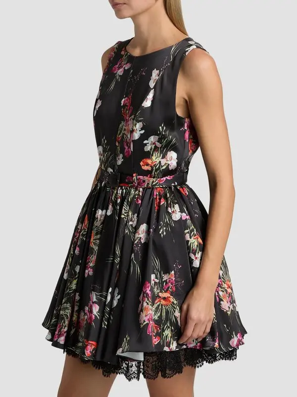 Cinq À Sept Caelia Iris Bouquet Minidress