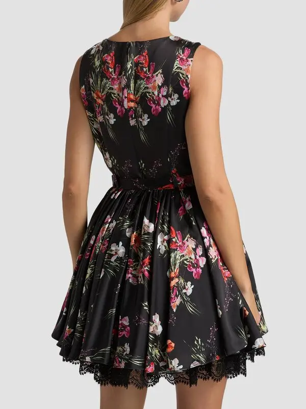 Cinq À Sept Caelia Iris Bouquet Minidress