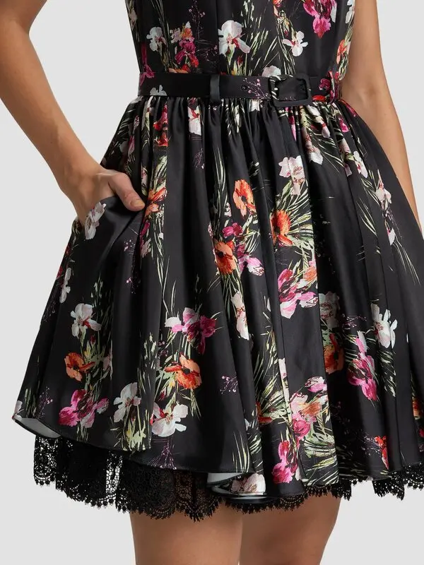 Cinq À Sept Caelia Iris Bouquet Minidress