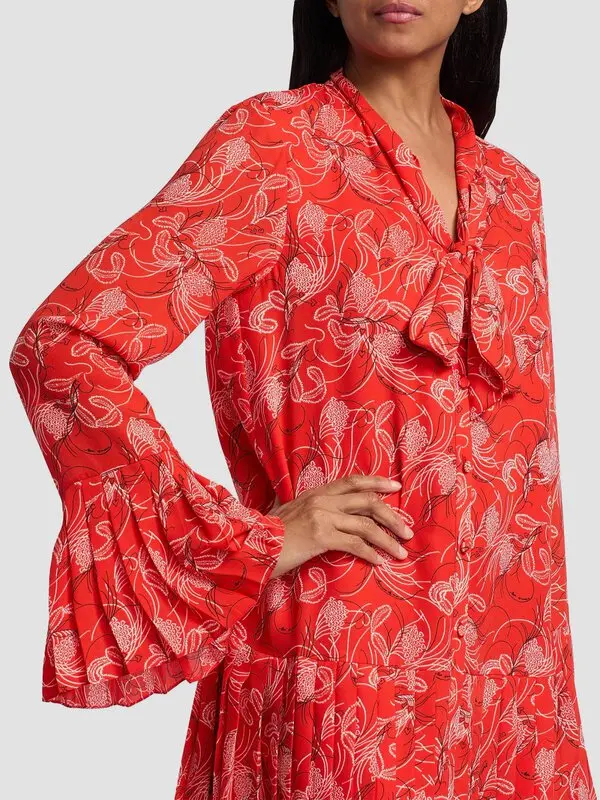 Cinq À Sept Alinda Botanical Floral Mini Shirtdress